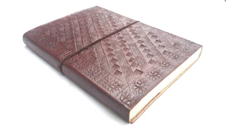 A4 Leather Journal Mandala Leather Journal Refillable | Etsy