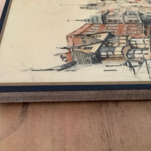 Sweet Little 1930s Vintage Print of a Victorian Street Scene. Collage ...