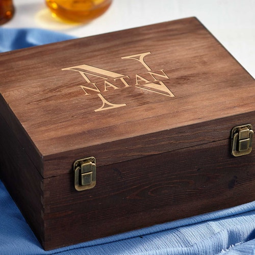 Personalized Wooden Gift Box Engraved Name Box Wooden - Etsy