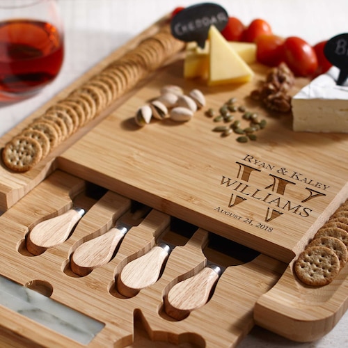 Personalized Cheese Board Set Custom Cheese Board Set - Etsy Canada