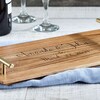 Personalized Serving Tray With Live Edge Custom Serving Tray Wood ...
