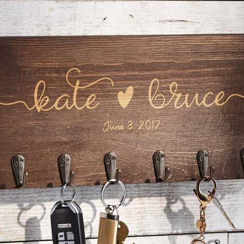 Personalized Key Hanger Custom Key Hook Engraved Key Holder - Etsy