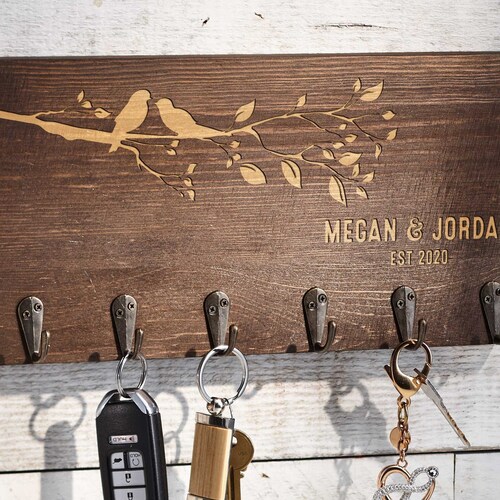 Personalized Key Hanger Custom Key Hook Engraved Key Holder - Etsy