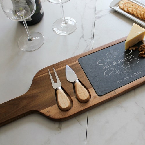 Personalized Cheese Board Set Custom Cheese Board Set - Etsy Canada