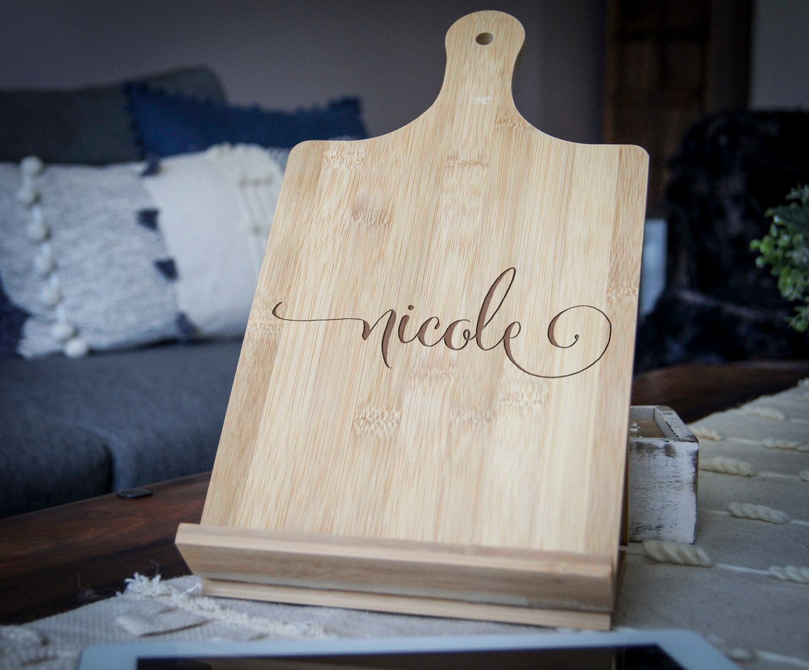 Personalized Tablet Holder Recipe Holder Ipad Stand Custom | Etsy