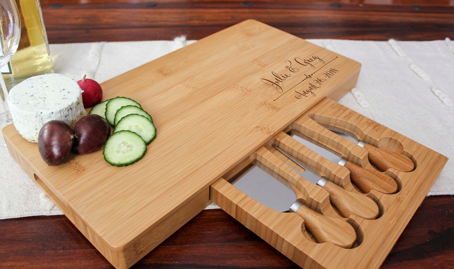 Personalized Cheese Board Set Custom Cheese Board Set - Etsy Canada