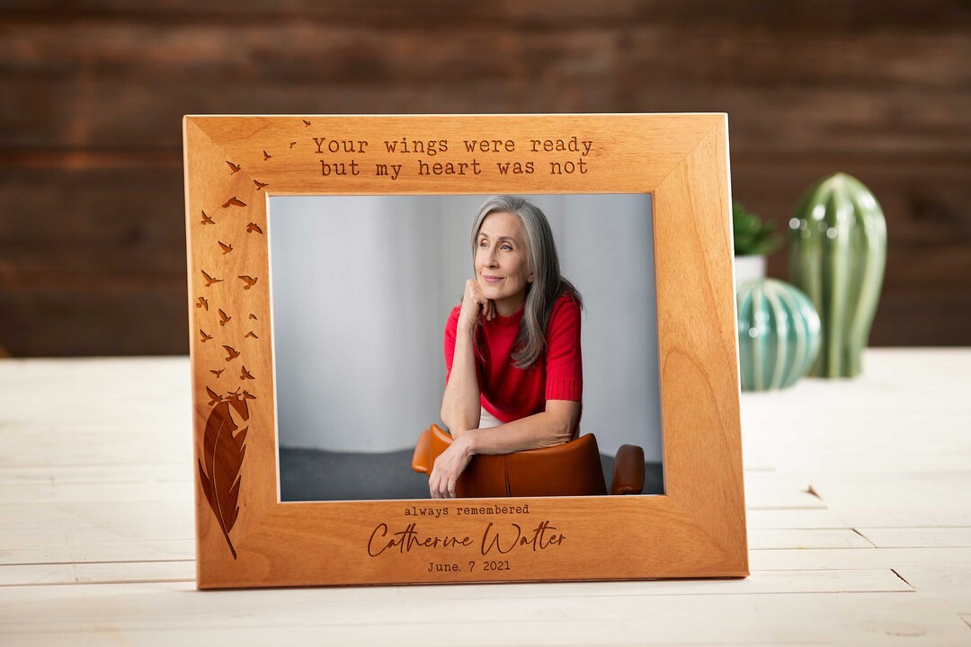 Personalized Engraved Frame, Custom Photo Frame, Personalized Sympathy ...