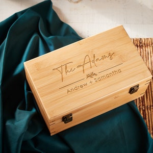 Personalized Engraved Wooden Gift Box: Rustic Keepsake Box - Etsy