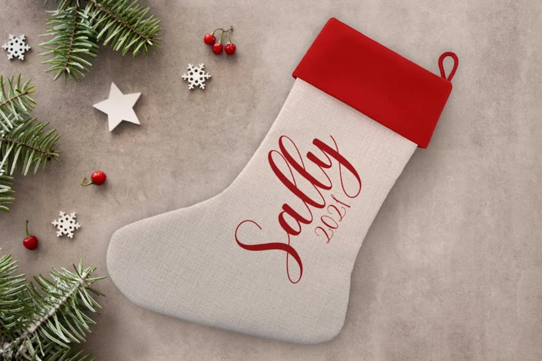 Personalized Christmas Stocking, Custom Stocking, Printed Stocking ...