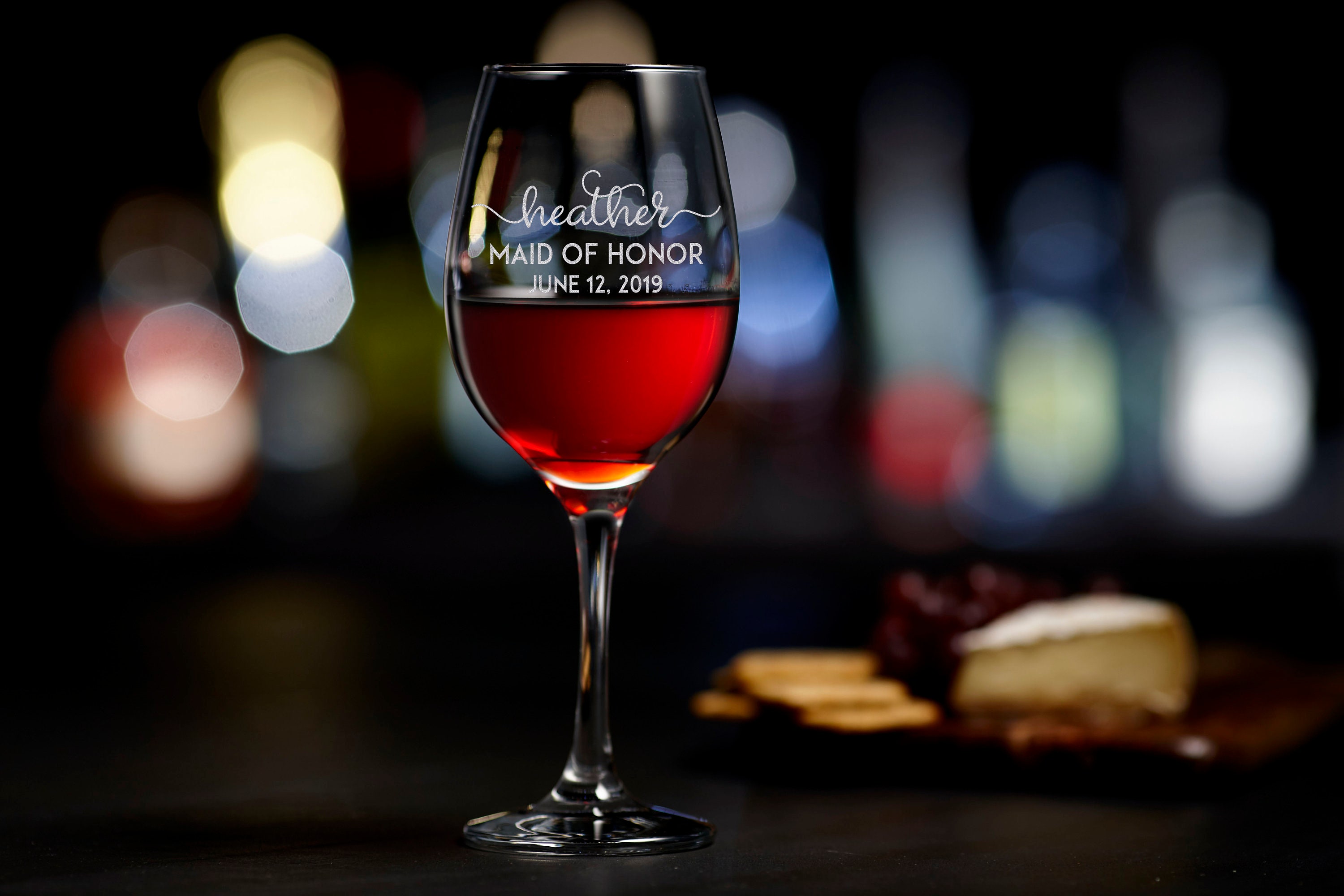 Personalized Wine Glass Wine Glasses Stemless Wine Glass Engraved Glass Monogram Wine Glass