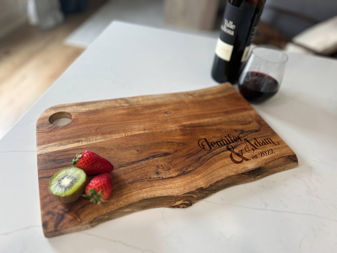 Add a Personal Touch to Your Kitchen With Our Laser-engraved Live Edge ...