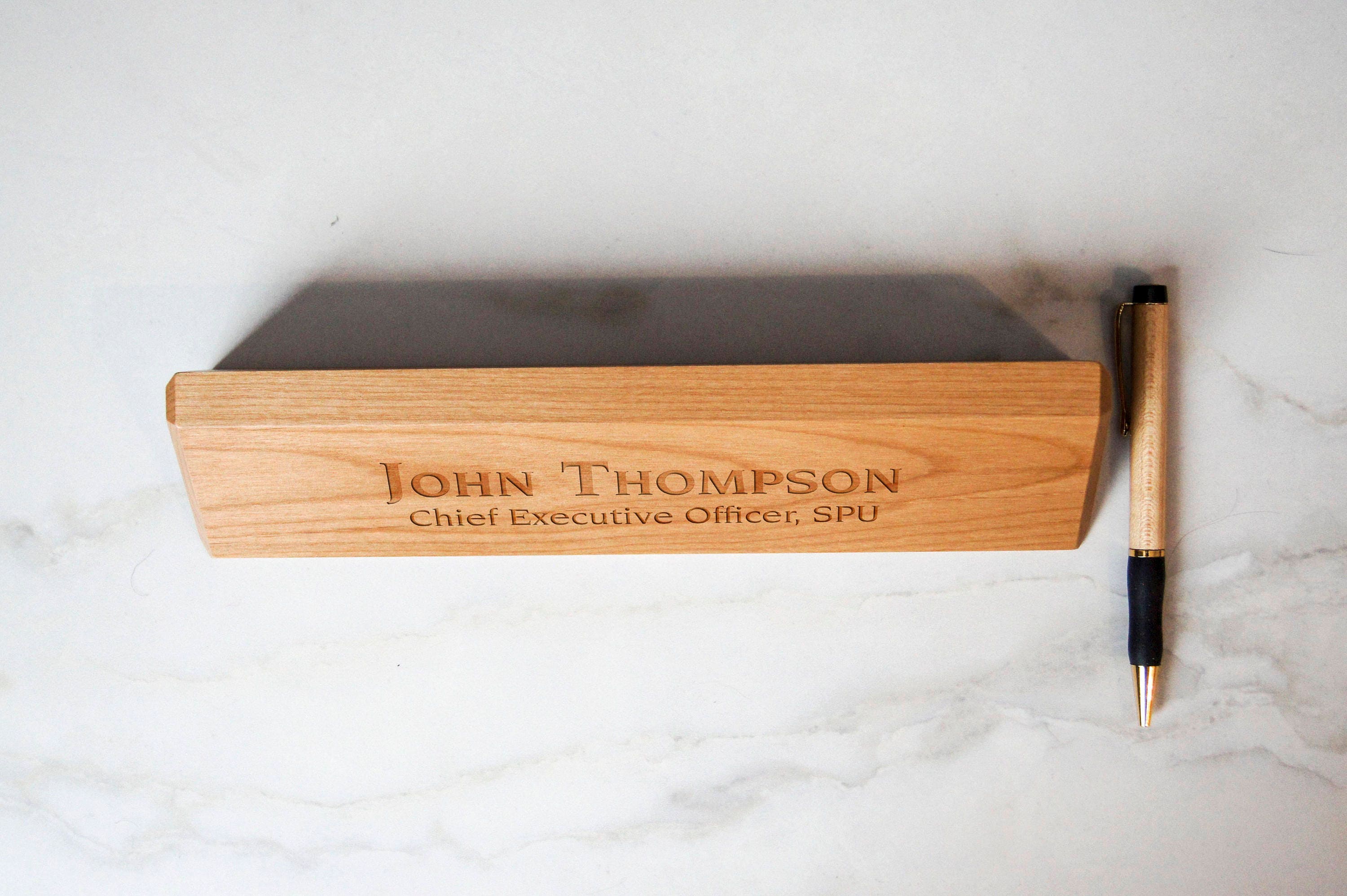 Personalized Wooden Desk Name, Customized Walnut desk name, Executive ... Personalized Wooden Desk Name, Customized Walnut desk name, Executive ...