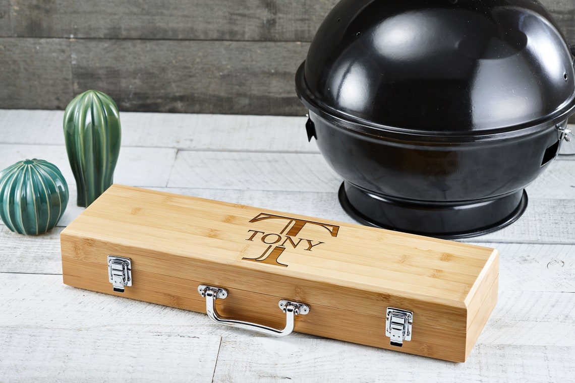 Personalized BBQ Set, Engraved BBQ Set, Customized BBQ Utensil Set ...