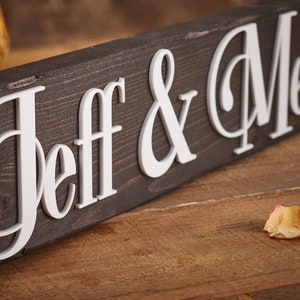 Custom 3D Wood Signs, Personalized Family Name Wood Sign, Rustic Wall ...