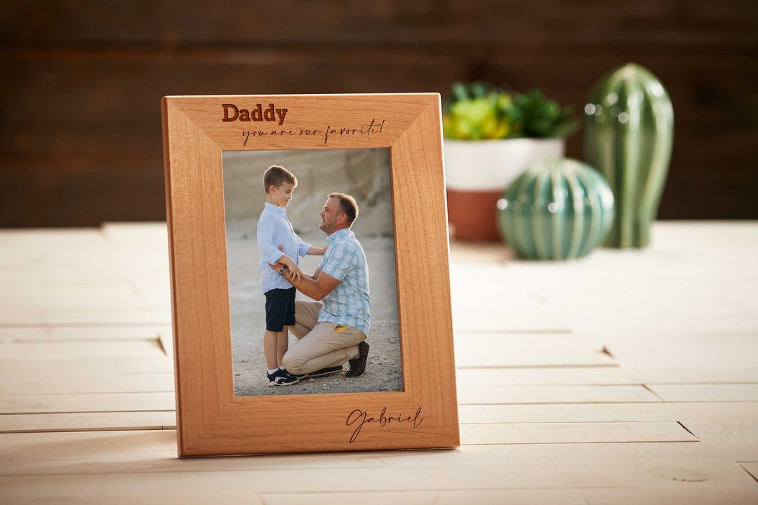 Personalized Engraved Frame, Custom Photo Frame, Father's Day Gift ...