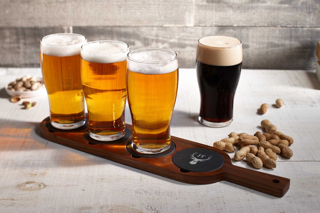 Personalized Flight Board, Wooden Beer Flight, Beer Tasting, Custom ...