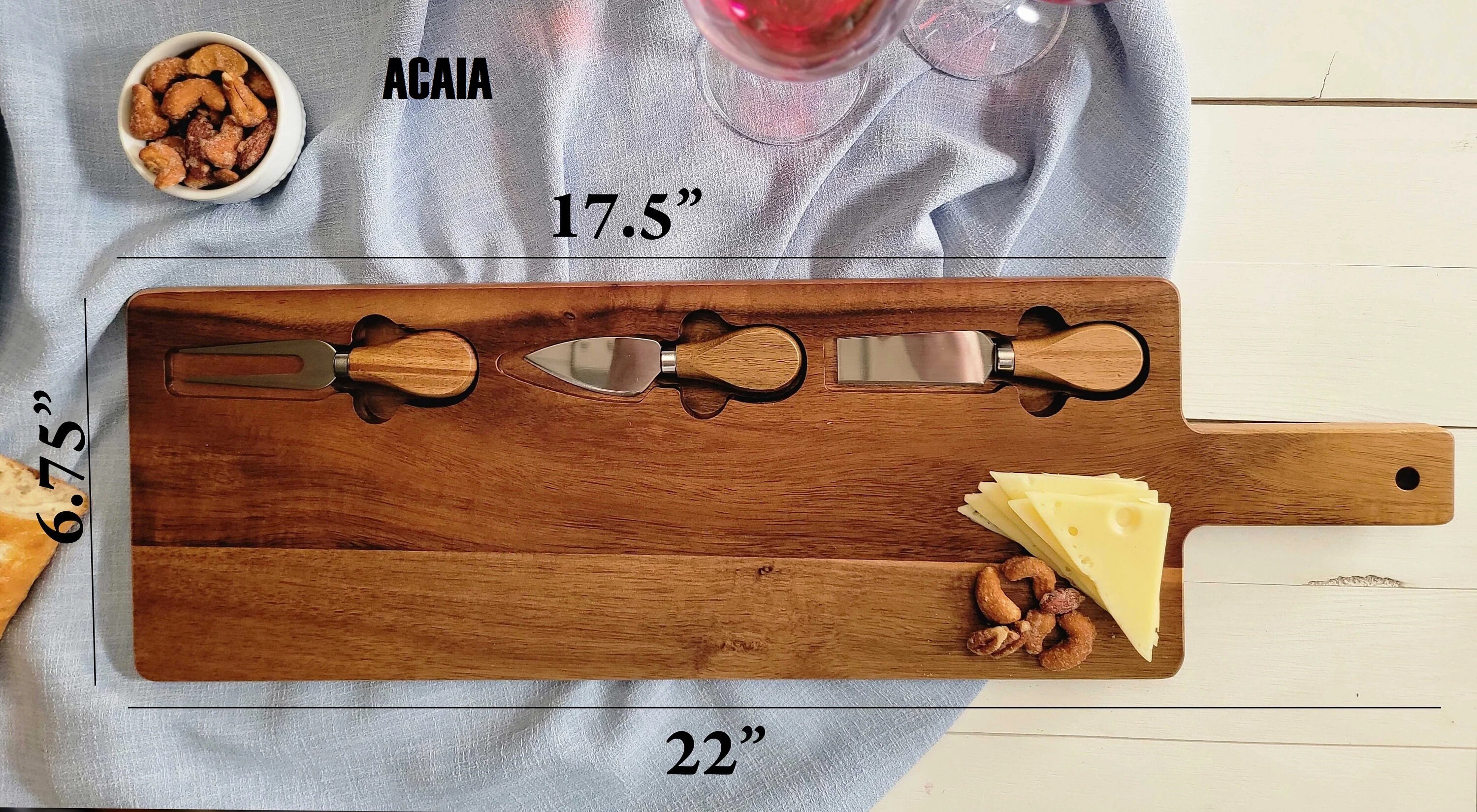 Personalized cheese board set, Custom cheese board set, Engraved ...