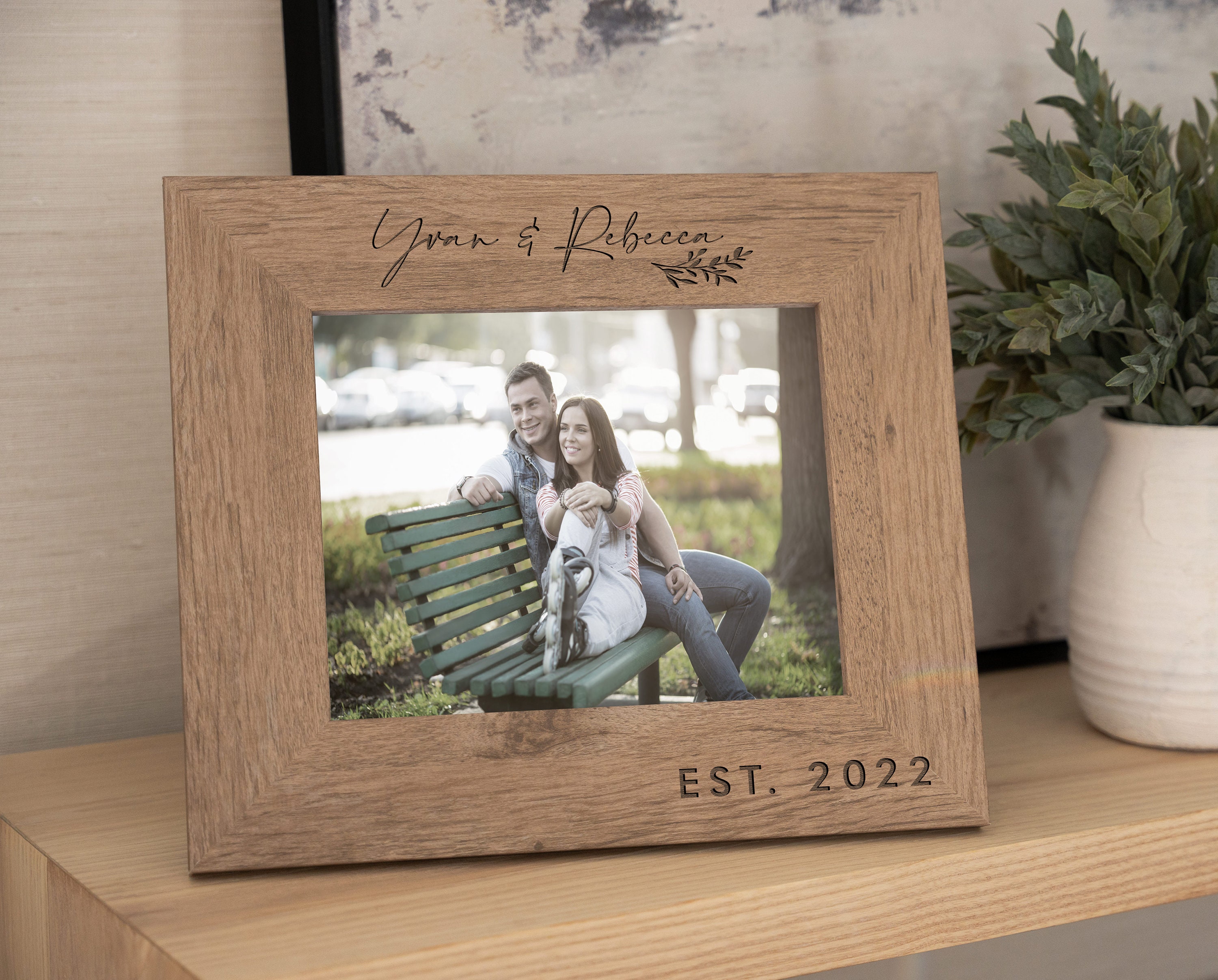 Personalized engraved frame, Custom photo frame, Frame for a couple ...