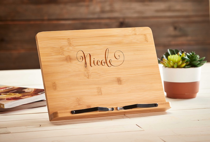Personalized Tablet Holder Recipe Holder Ipad Stand Custom - Etsy