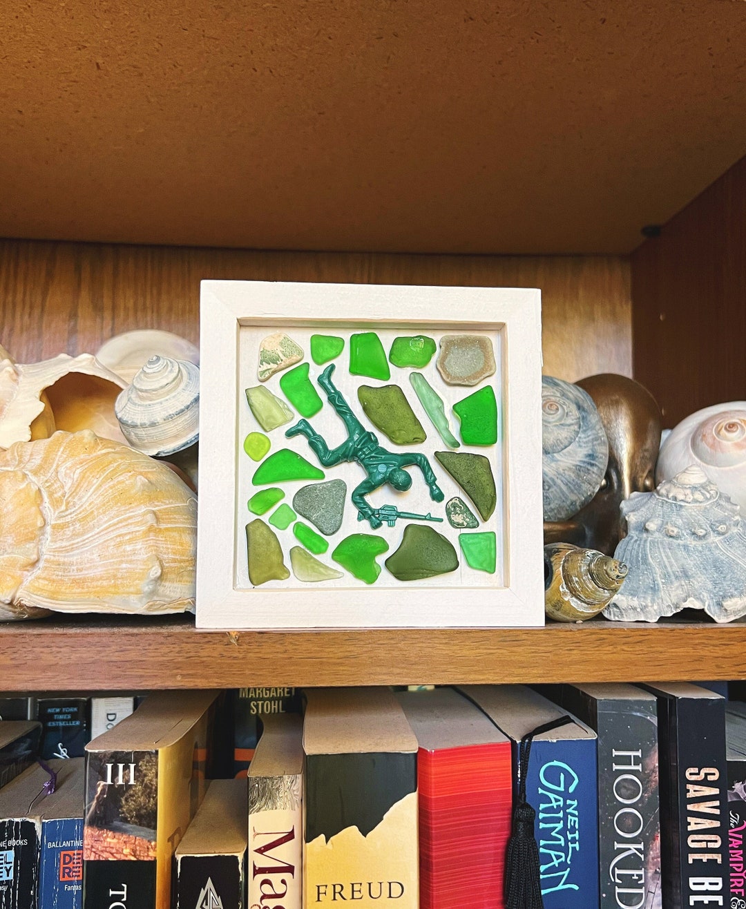 No Soldier Left Behind Sea Glass and Beach Find Free Standing Art Frame ...
