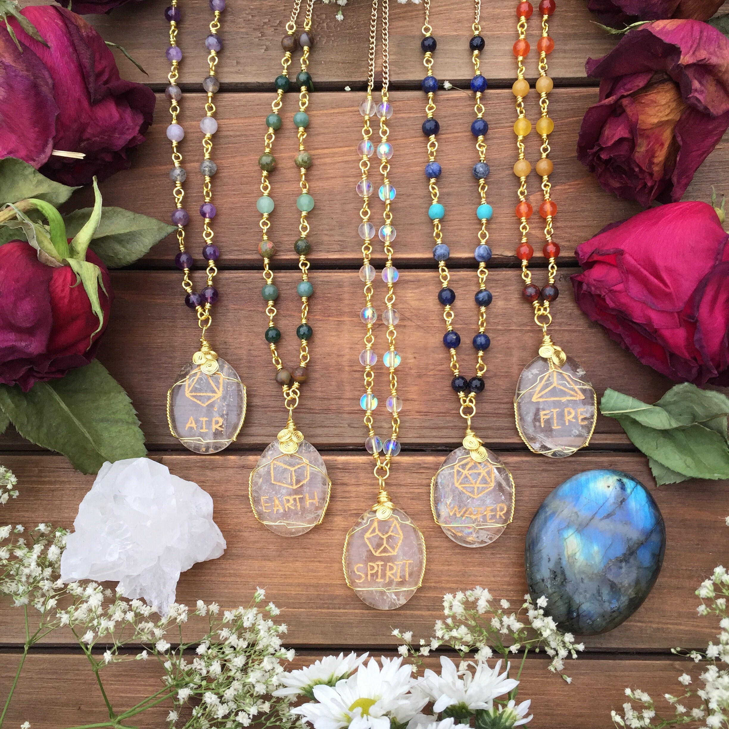 Goddess Banbha 2020 Earth Element Gemstone Necklace - glwec.in