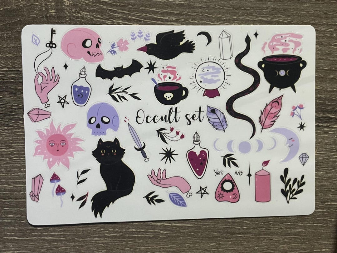 Occult Sticker Sheet - Etsy