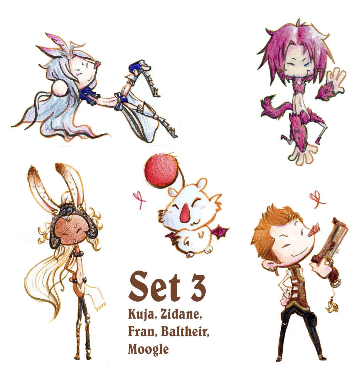 Final Fantasy Vinyl Sticker Sets - Etsy