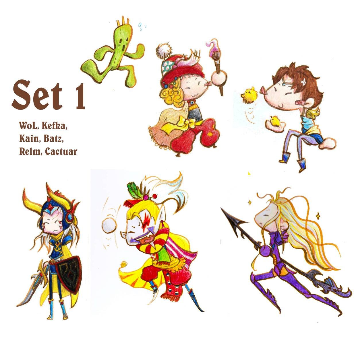 Final Fantasy Vinyl Sticker Sets - Etsy
