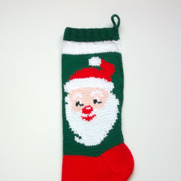 Hand Knit Christmas Stocking - Etsy