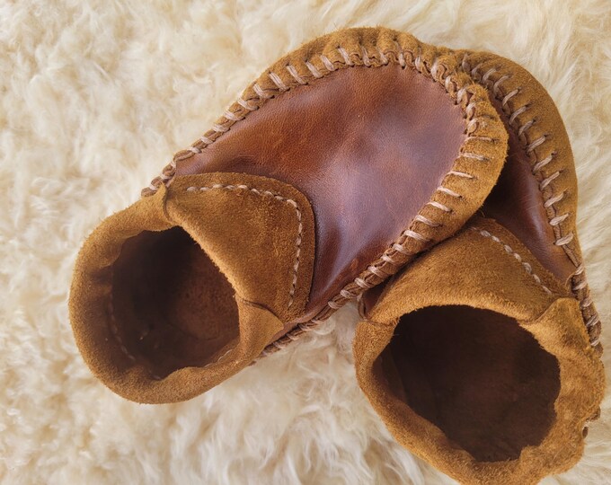 Children's Soft Moccasin Boots Custom - Etsy