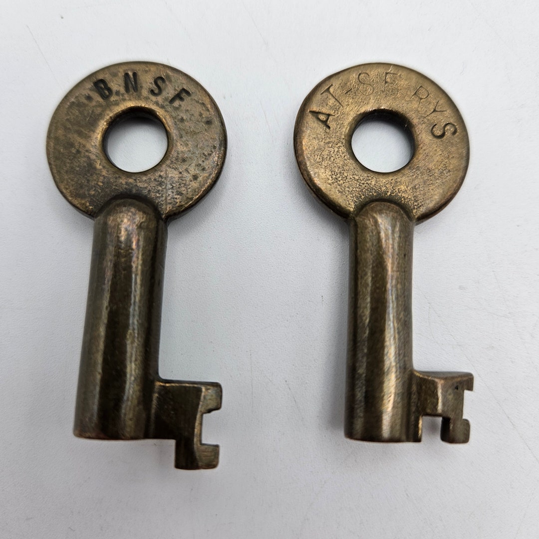 Antique Adlake Railroad Keys, Set of 2 - Etsy
