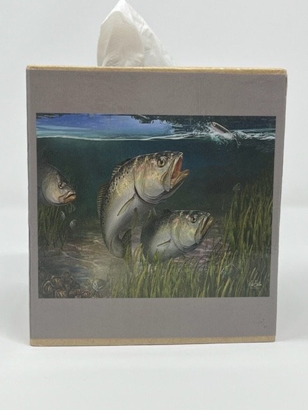 Decorative Fish Tissue Box Cover - Etsy