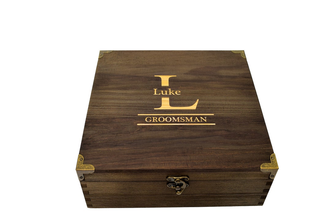Groomsmen Gift Box, Personalised Wedding Memory Box, Keepsake Gift Box ...