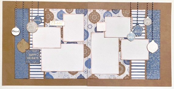 Holiday Magic 2 Page Scrapbook Page Kit - Etsy