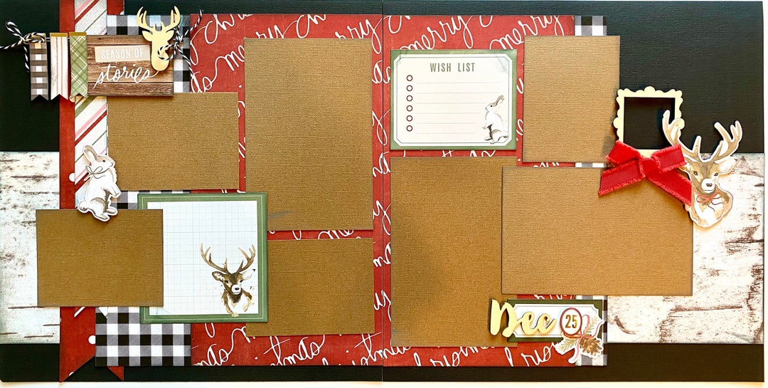 Season of Stories 2 Page Scrapbook Page Kit - Etsy