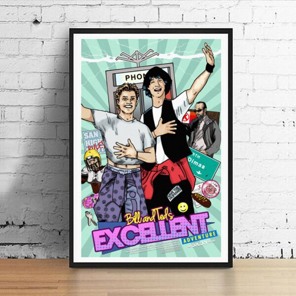 Bill and Ted Poster - Etsy