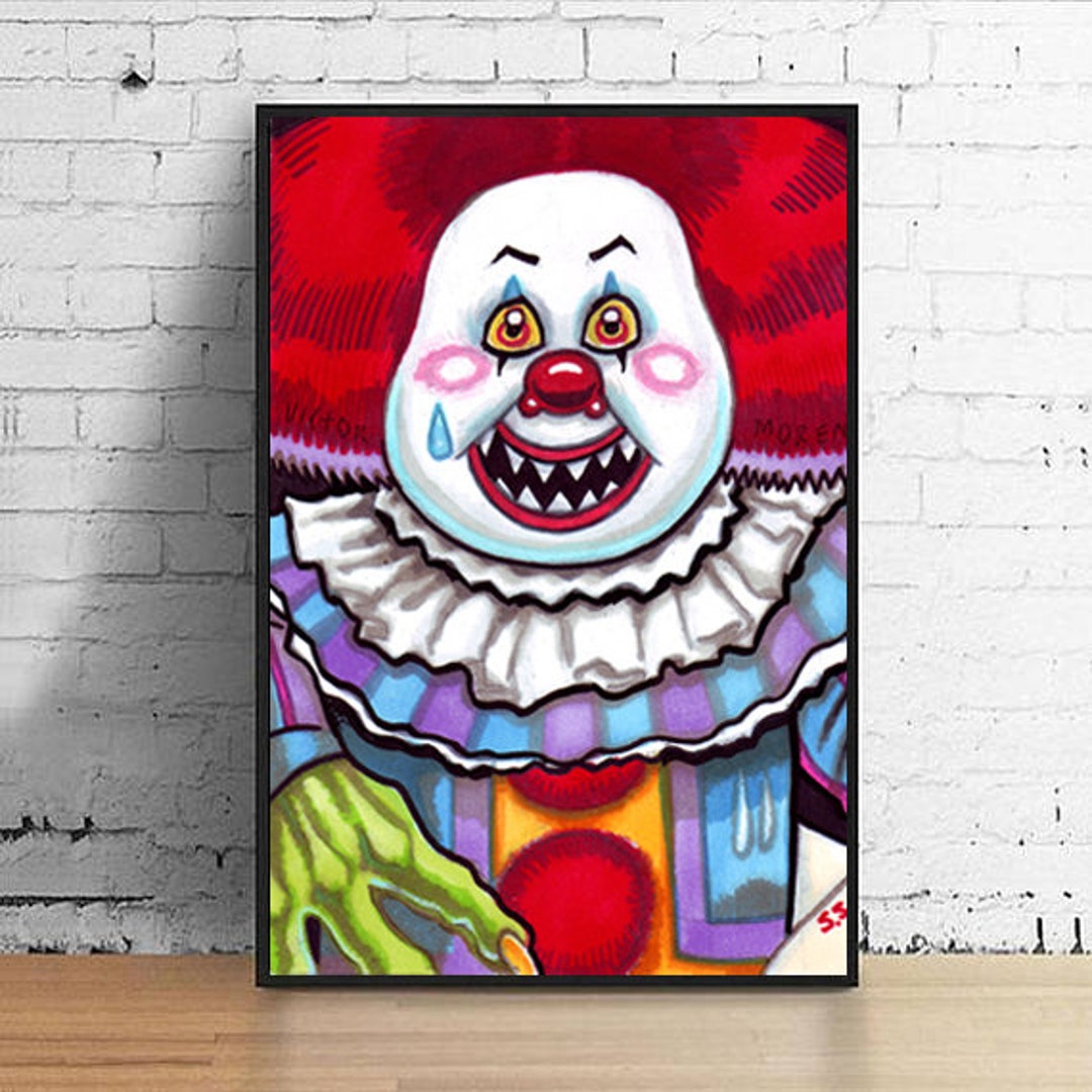 Stephen King's It 1990 Pennywise 4 X 6 Giclee Art Print by Garbage Pail ...