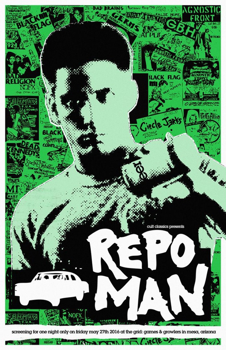 Repo Man 11x17 Movie Art Print Poster Alternative Movie Poster - Etsy ...