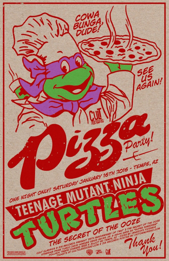 Classic Teenage Mutant Ninja Turtles Say No to Drugs Say Yes to Pizza ...