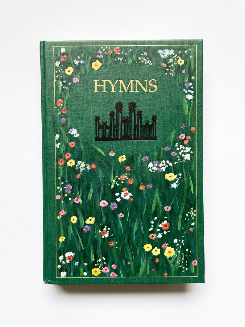 Hand-painted Hymnal | Flower Field - Etsy