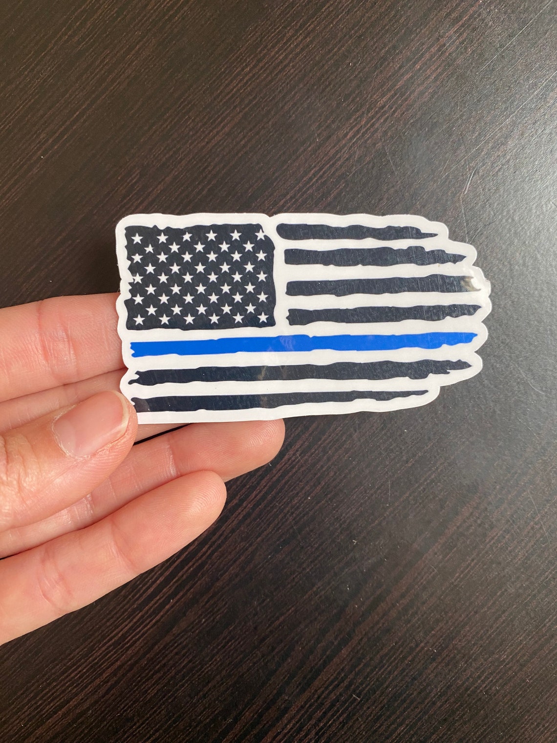 Flag Sticker Back the Blue Sticker Police Sticker Cop | Etsy