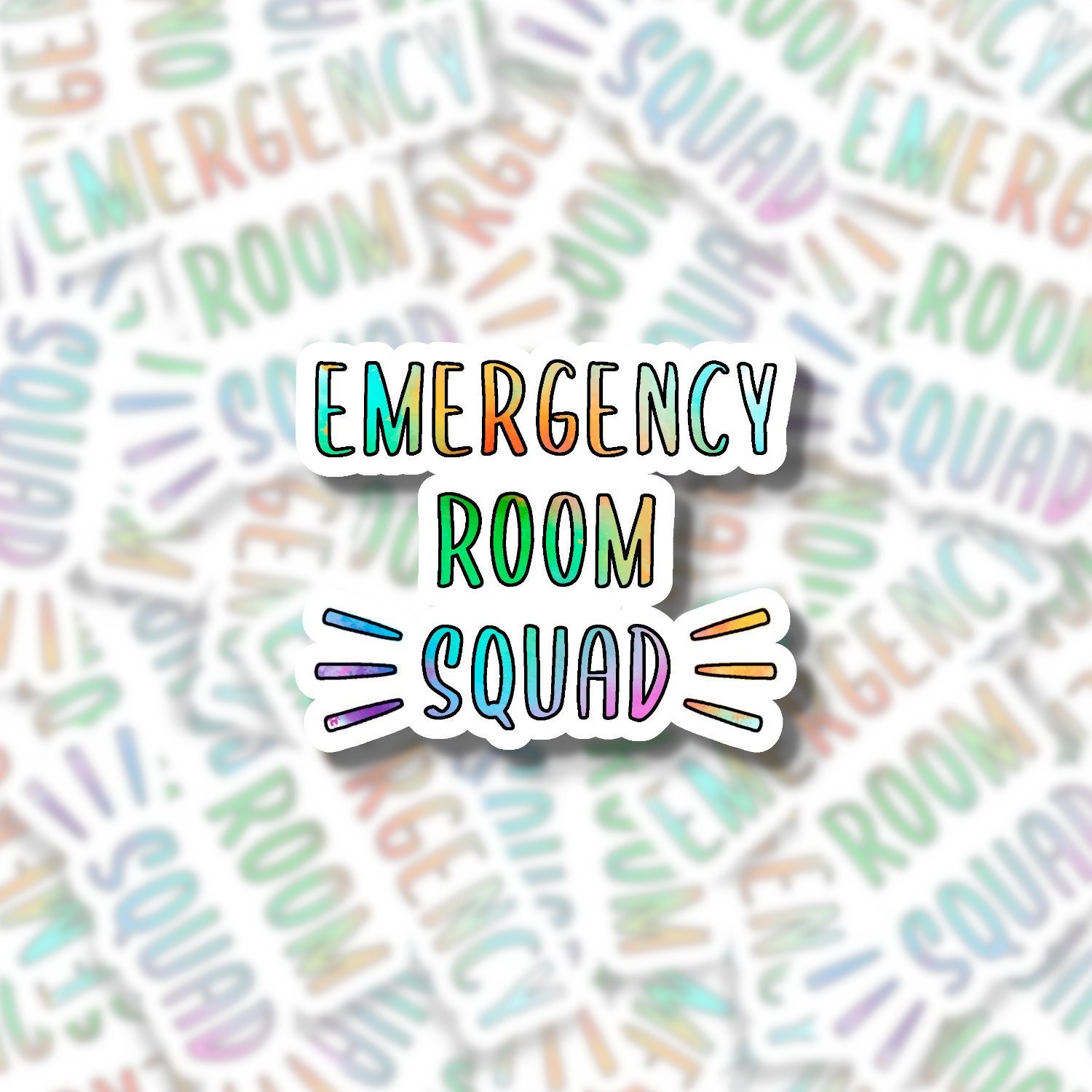 ER Nurse Sticker Emergency Room Sticker Trauma Nurse | Etsy