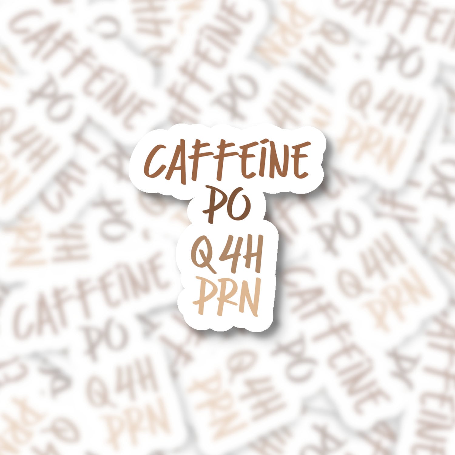 Caffeine Sticker Nurse Sticker ER Nurse Sticker Laptop | Etsy