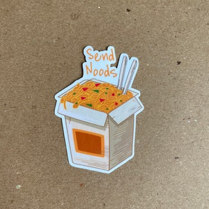Send Noods Sticker Noodles Sticker Food Sticker Asian Sticker Water ...