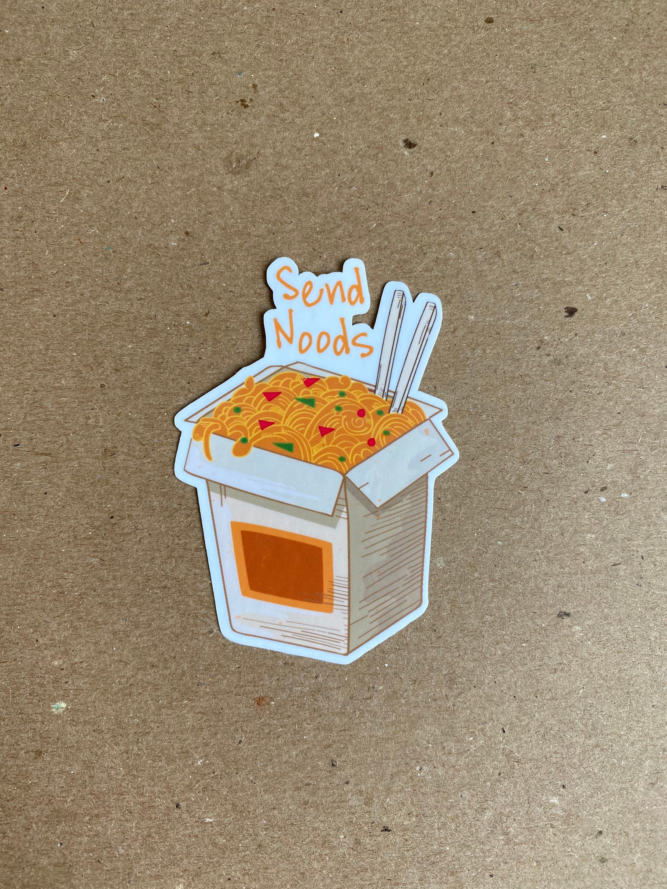 Send Noods Sticker Noodles Sticker Food Sticker Asian - Etsy