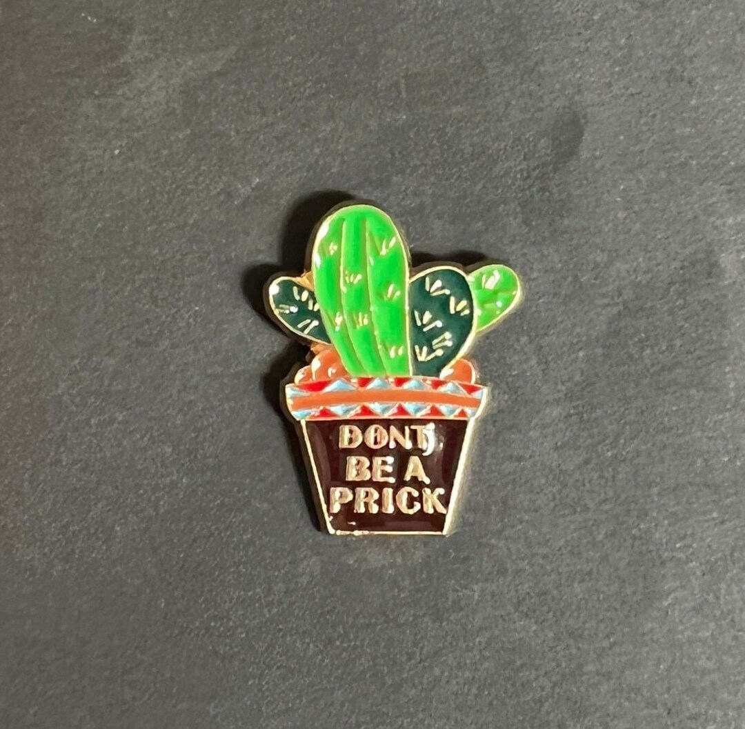 Dont Be a Prick Pin Cactus Pin Small Gift Backpack Pin Jacket Pin Hat ...