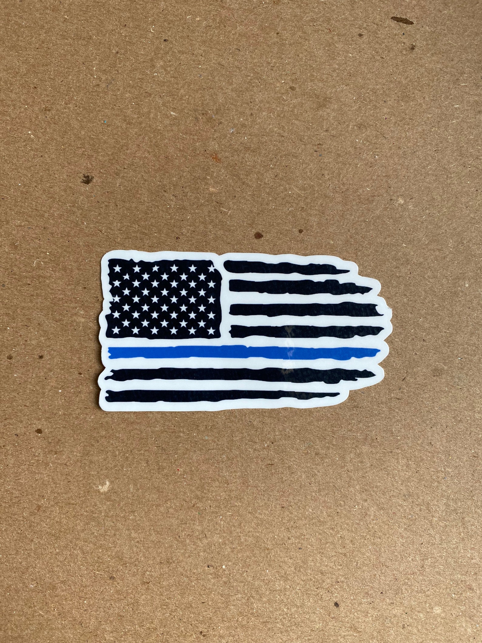 Flag Sticker Back the Blue Sticker Police Sticker Cop | Etsy