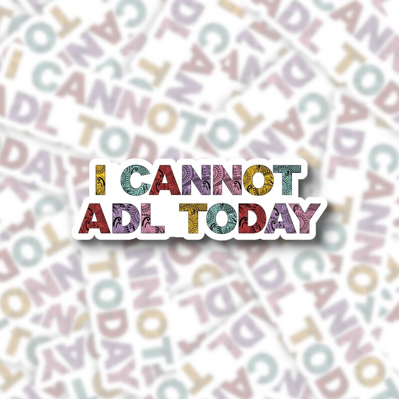 ADL Sticker Nurse Sticker Funny Nurse Sticker Nurse | Etsy