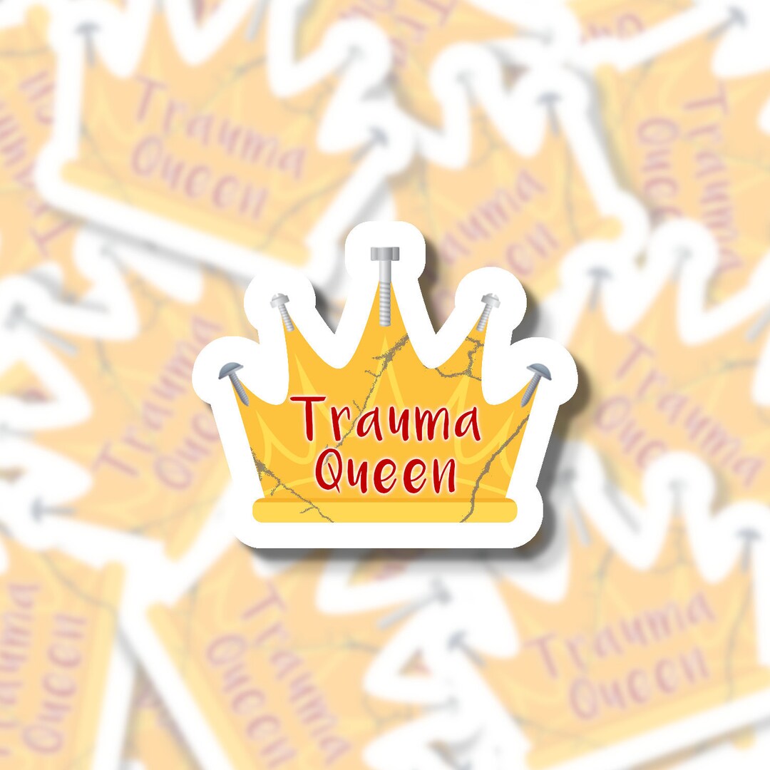 Trauma Queen Sticker Nurse Sticker Trauma Sticker ER Nurse Nurse Gift ...