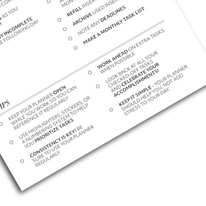 Planning Checklist and Routine Bundle for Custom Planner Minimal ...